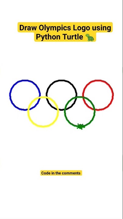 Shorts Create Olympics Logo With Python Turtle Olympics Coding Tutorial Viralvideo Fyp