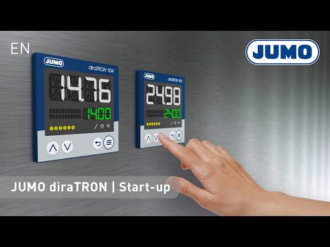 Start-up of control loops with the JUMO diraTRON