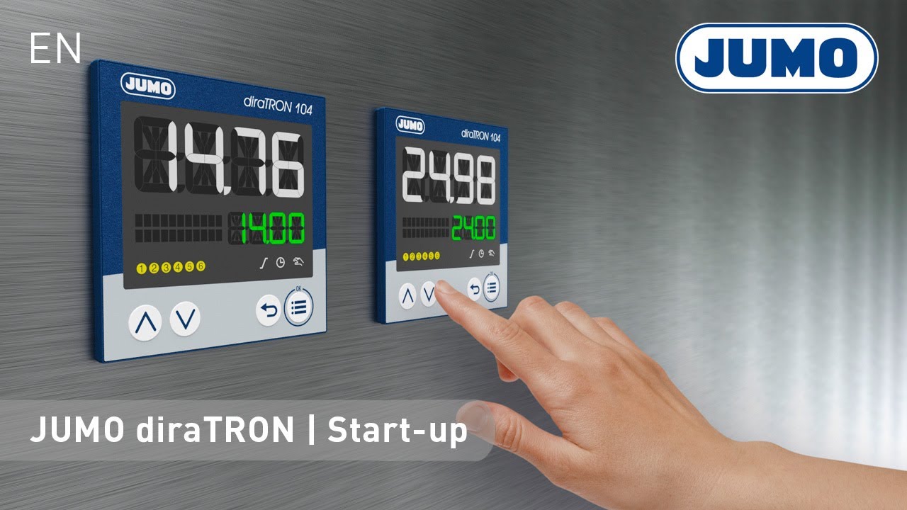Start-up of control loops with the JUMO diraTRON | JUMO | EN - YouTube