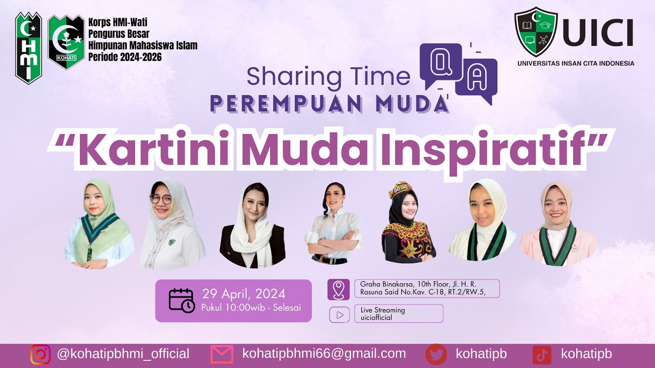 Sharing Time Perempuan Muda "Kartini Muda Inspiratif" - YouTube