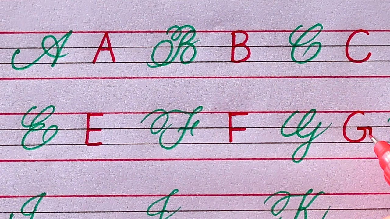 Super Cursive and Print style Writing | Improve Capital Letters | A to ...