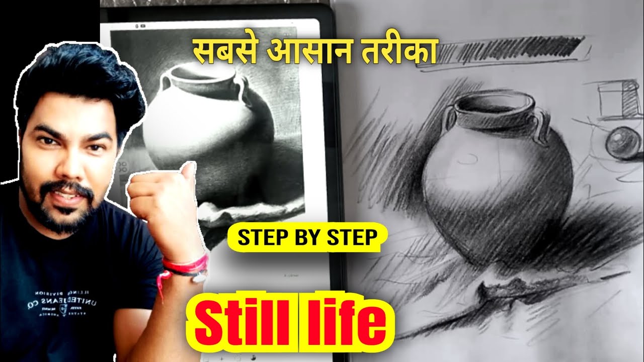 How to draw still life || step by steps for beginners|| - YouTube