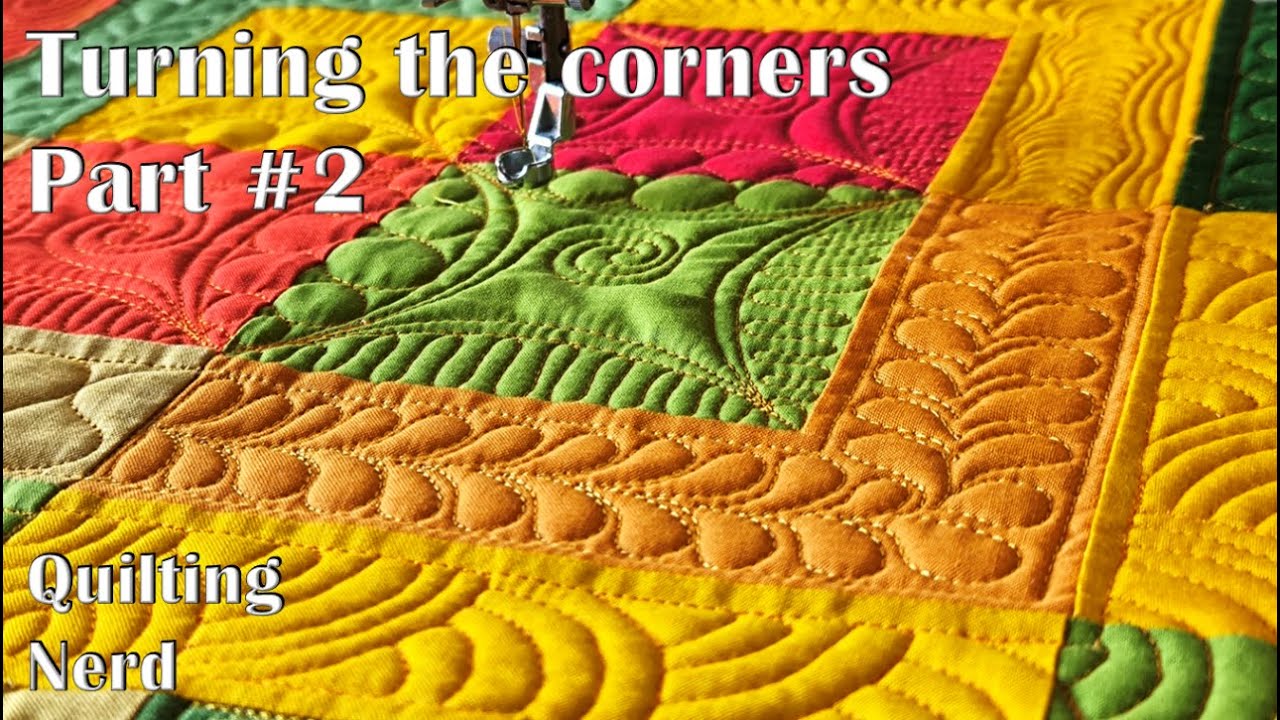 Turning corners when quilting border designs, part 2 – free motion ...