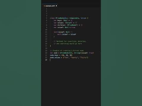 Binary tree in Swift #swiftcode #programming - YouTube