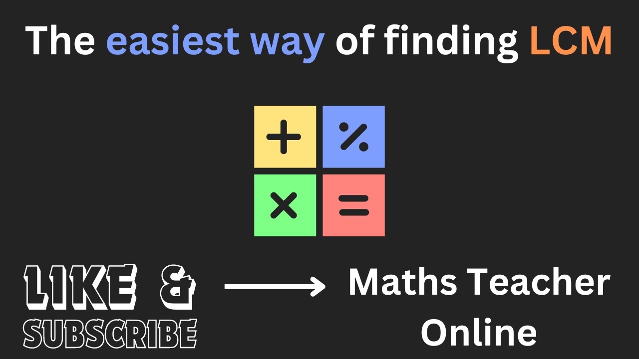 LCM by Division Method l Tips and Tricks l #mathsteacheronline - YouTube