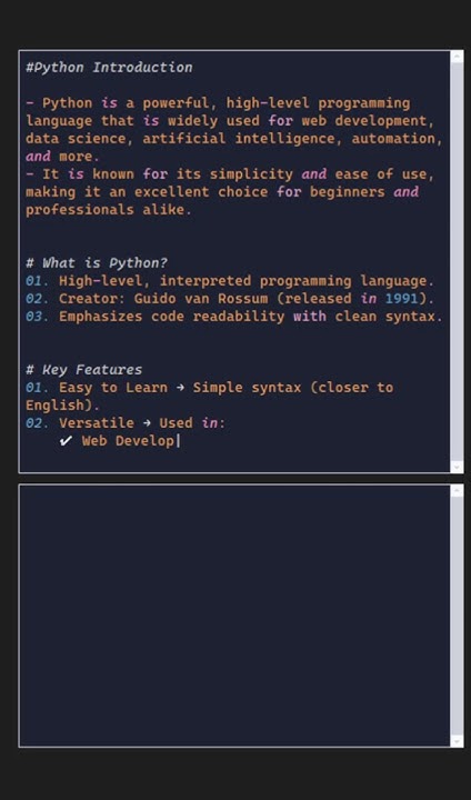 Python Introduction In 100s #python #pythonforbeginners - YouTube