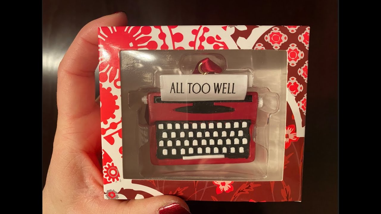 Unboxing Taylor Swift All Too Well Typewriter Ornament - YouTube