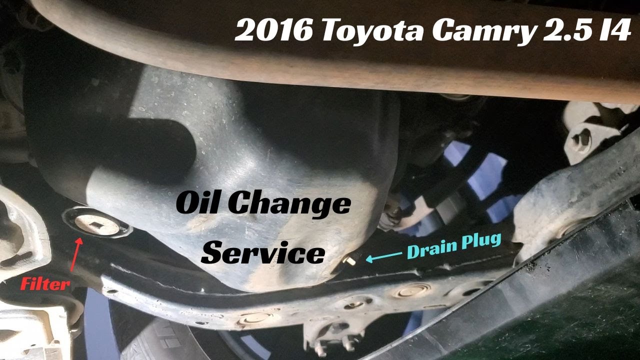 2016 Toyota Camry SE 2.5 Detailed Oil Change #automobile #mechanic #how ...