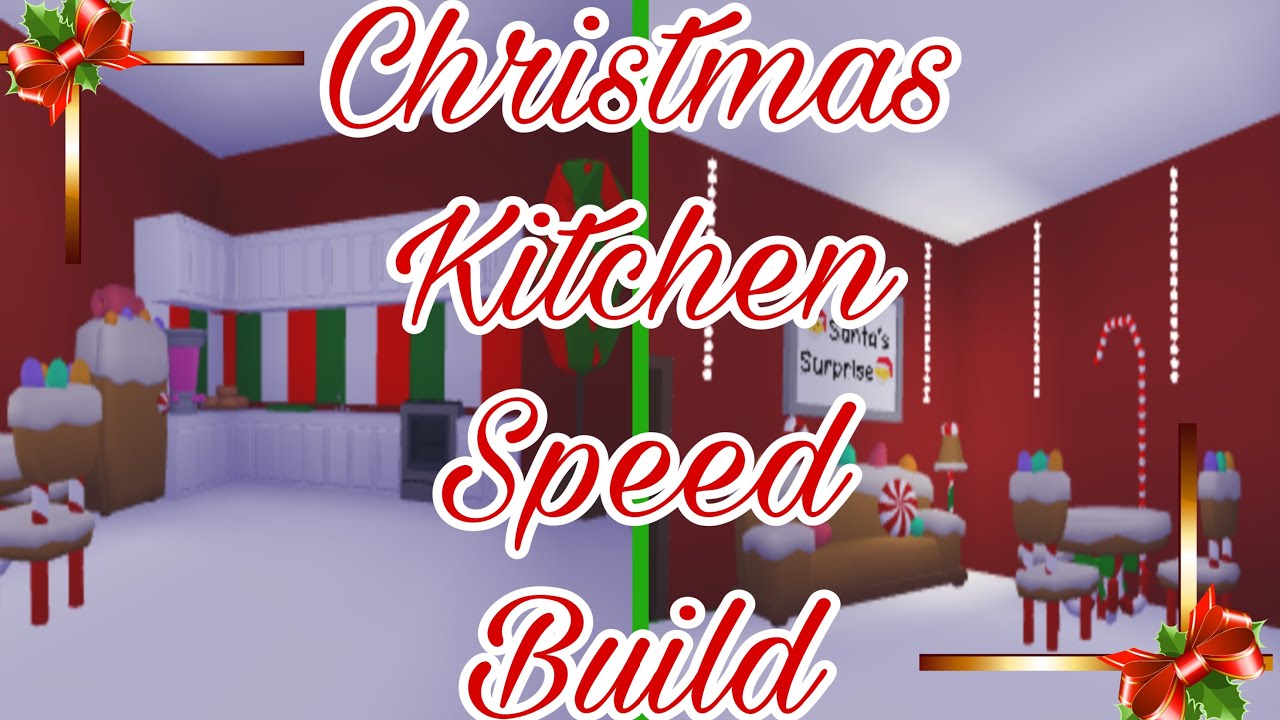 Adopt Me Christmas Speed Build | Christmas Kitchen - YouTube