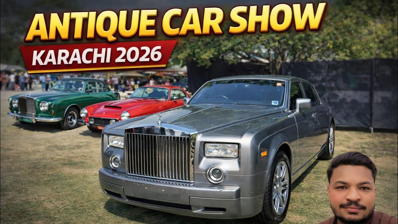 Karachi 2026: Antique Car Show Meets Track Day | Luxury & Speed 🤑 - YouTube
