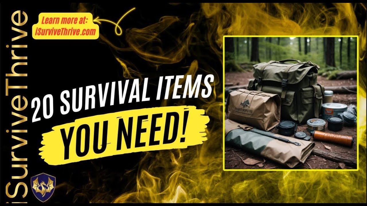Top 20 Survival Prepping List Items You Can't Forget - YouTube