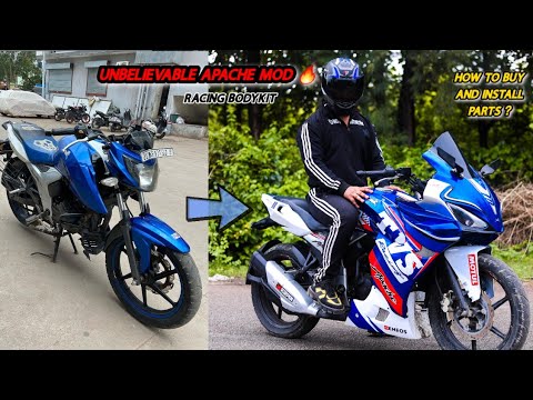 India's best apache160 4v modified | tvs apache 4v bodykit - YouTube