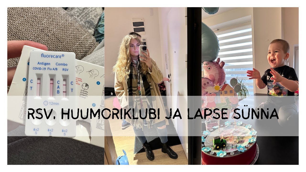 LAPS JÄLLE HAIGE, SORTEERIME BEEBIRIIDEID JA SÜNNA | vlog - YouTube