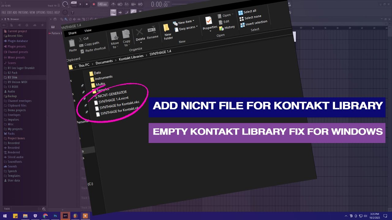 ADD NICNT FILE FOR SYNTHAGE AND OTHER EMPTY KONTAKT LIBRARY FIX + ADD ...