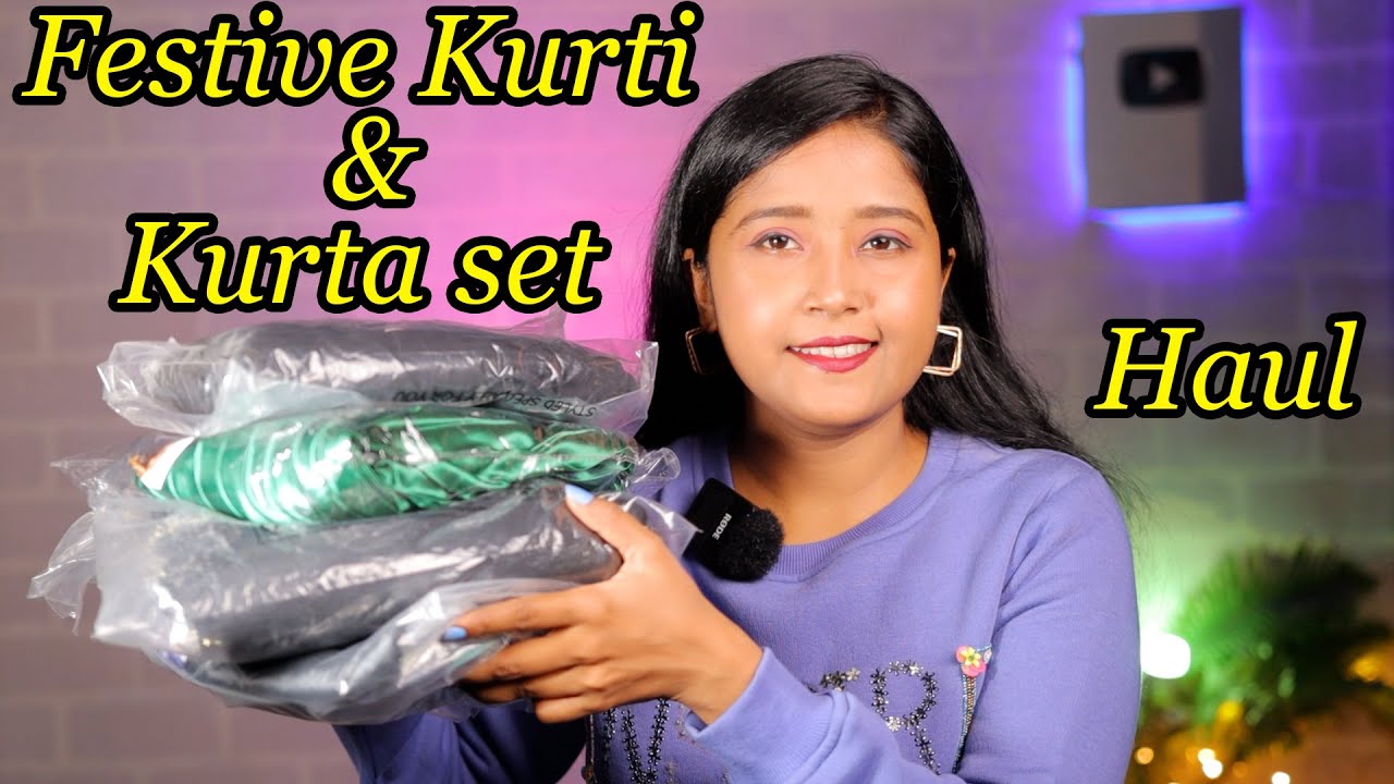 kurta Set And Kurta Haul For Festive Season |Great Freedom Festival ...