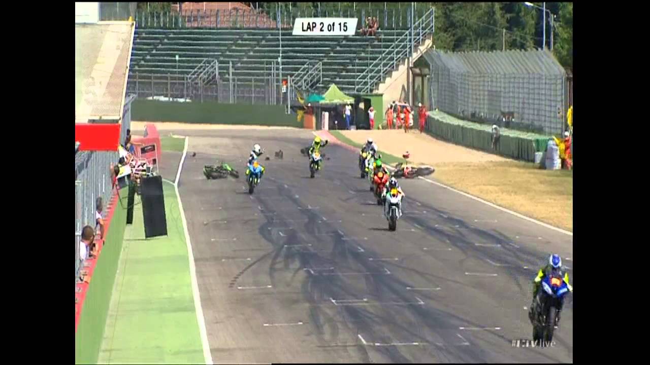 Crash Italian Motorcycle Racing 600SP - Imola - YouTube