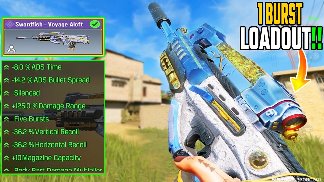"1 BURST Swordfish is OP! Best Gunsmith Loadout for COD Mobile Season 3 ...
