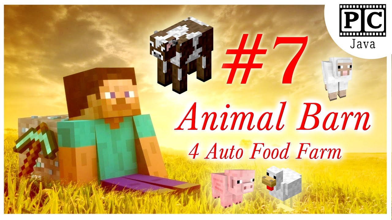 Episode-07 \\ Animal Barn + Auto Food Farm \\ Minecraft Survival ...