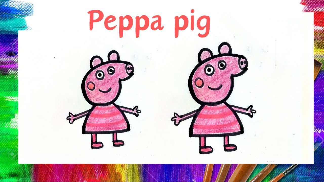 How to draw peppa pig easy | Peppa Pig Drawing Easy step by Step ...
