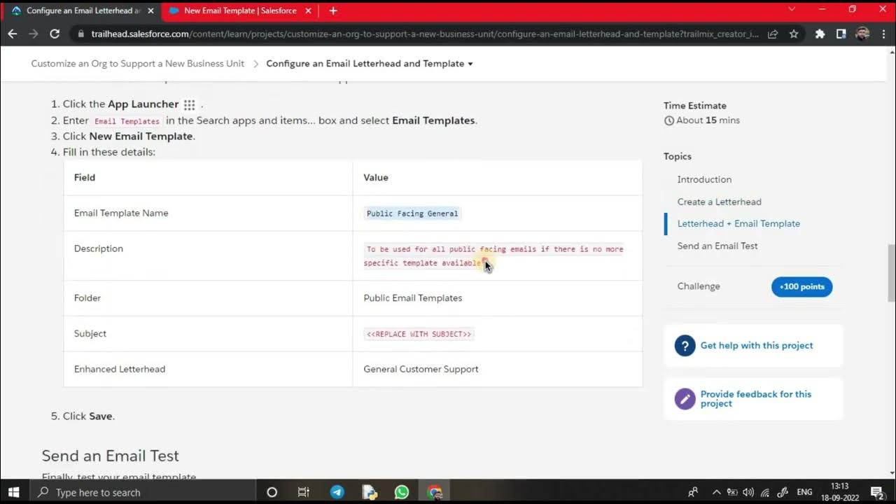 Configure an Email Letterhead and Template || Salesforce Admin ...