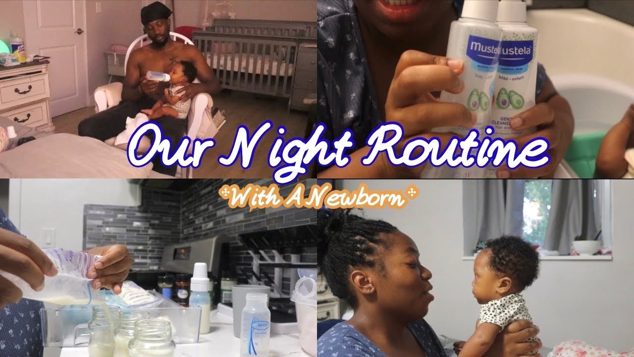 OUR *REALISTIC* NIGHT ROUTINE WITH A NEWBORN! - YouTube