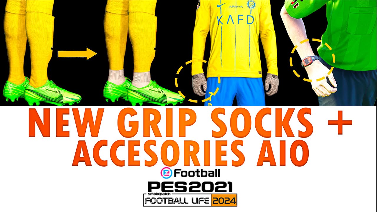 GRIP SOCKS + ACCESORIES PES 2021 & FL 24 / SIDER#pes2021 #pes2020 # ...