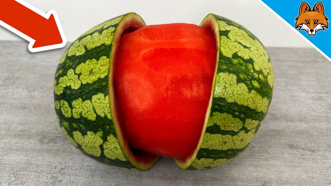 The Secret Method to skin a Watermelon💥(EVERYONE will be AMAZED)🤯 - YouTube