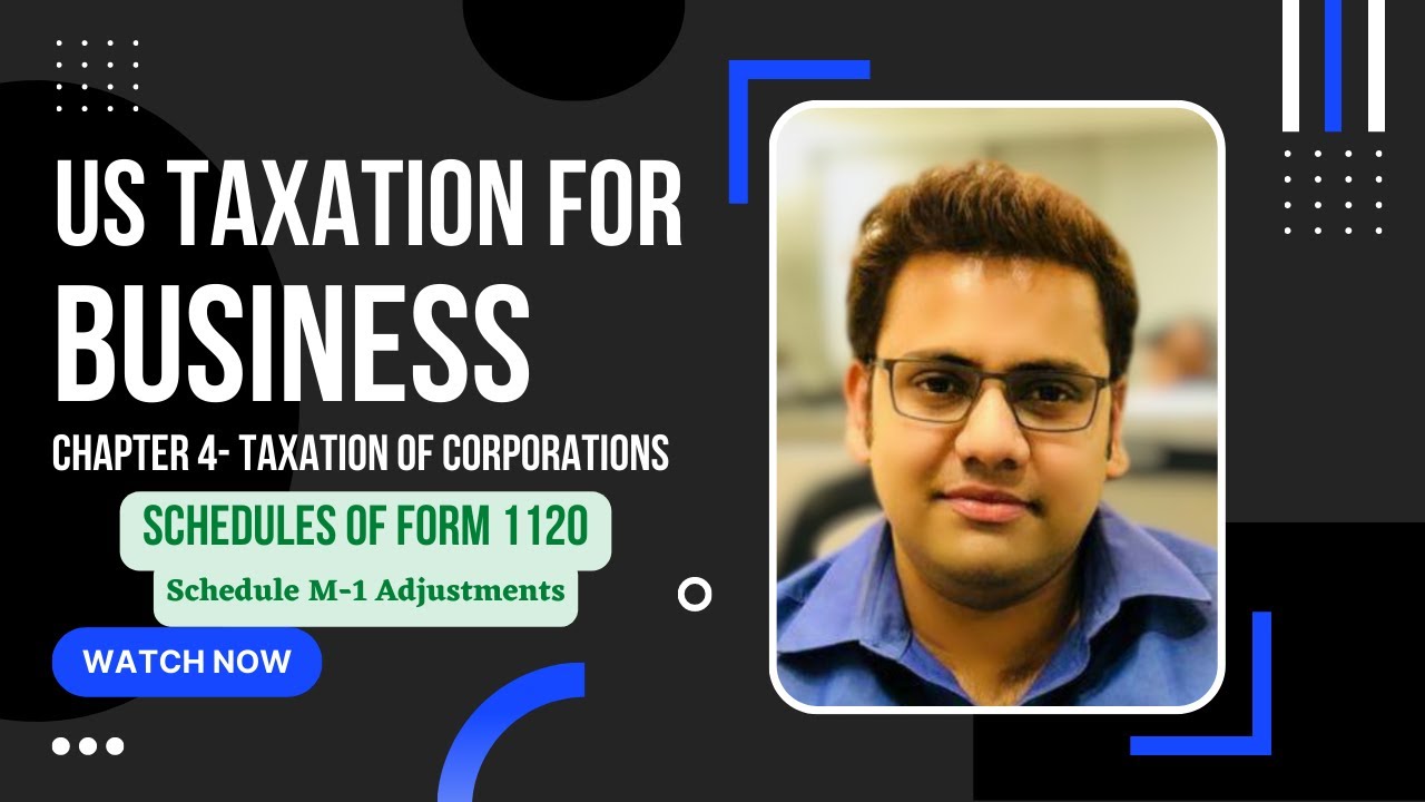 Form 1120 Schedules M 1 Adjustments #irs #cpa #ustax #ustaxinfo - YouTube