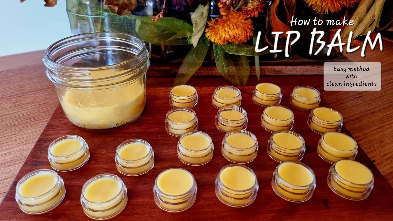 How to Make Lip Balm | Simple & Clean Ingredients Lip Balm | Coconut ...