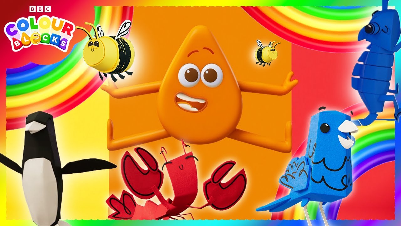 Animals in Colourland! | Learn colours for Kids - Animals compilation ...
