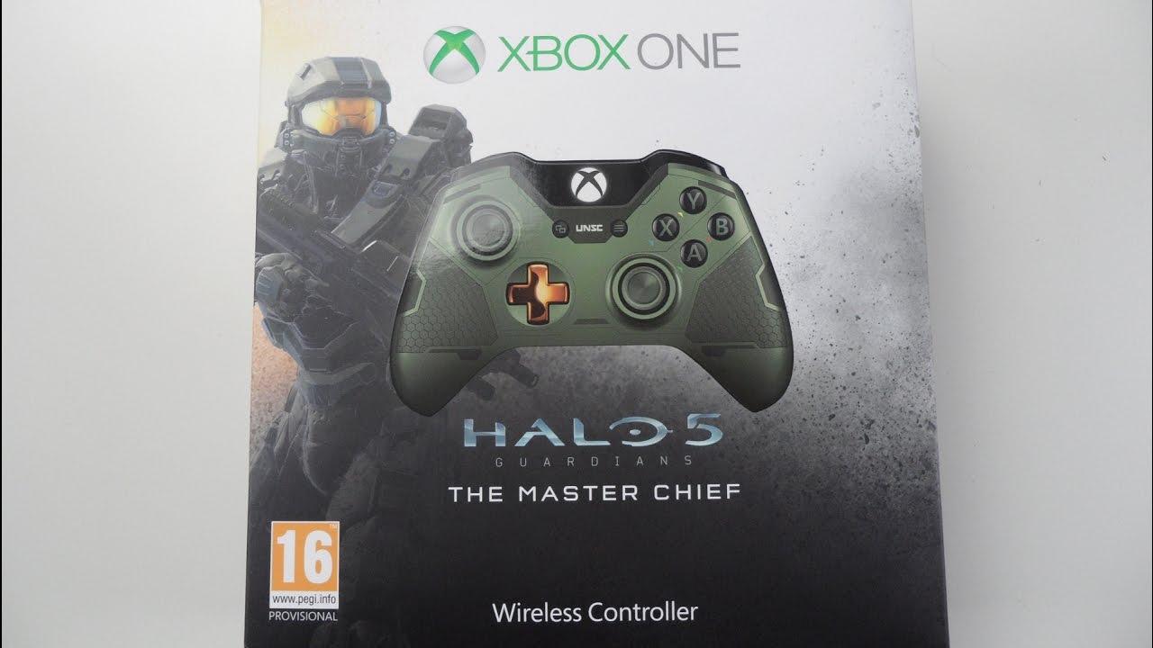 Xbox One Wireless Controller Halo 5 - The Master Chief Special Edition ...