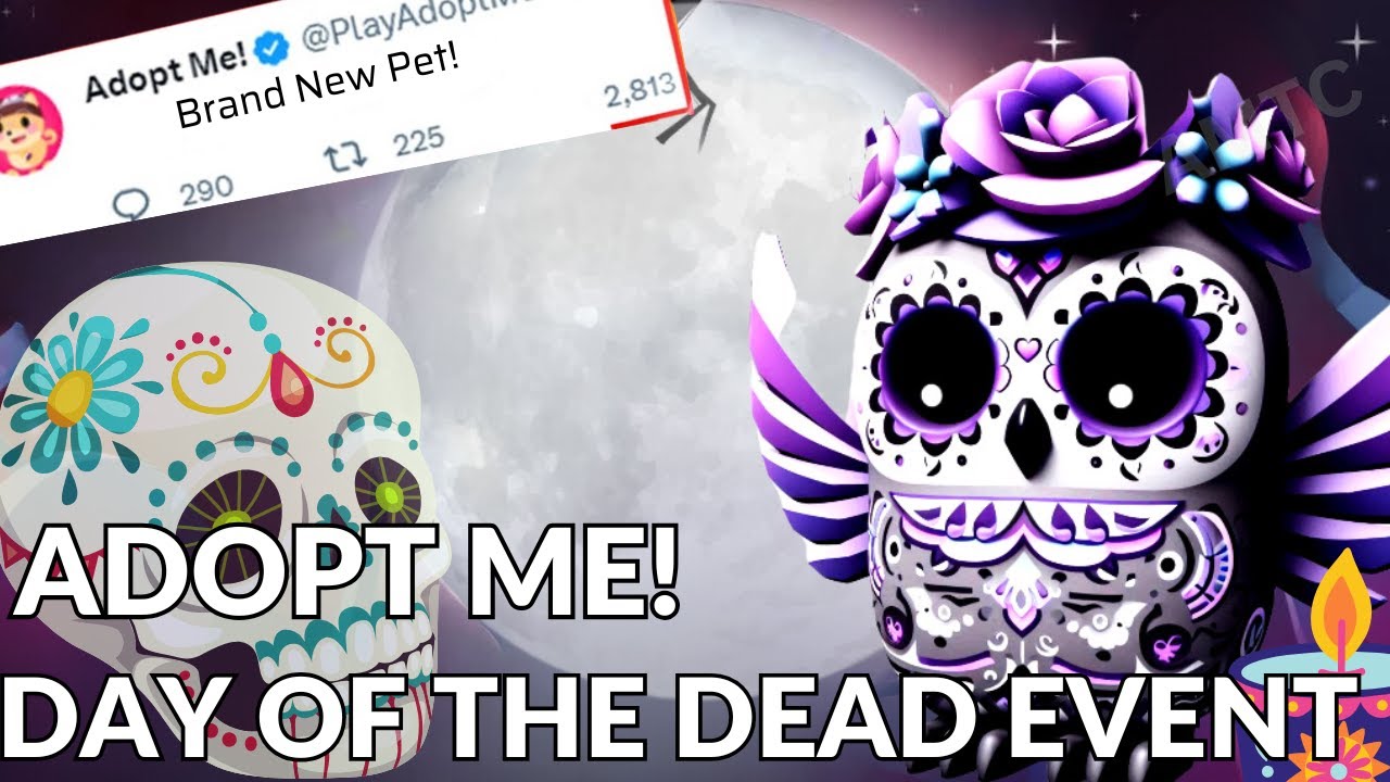 🤯*NEW*🤯 Day Of The Dead Event💀 + New Owl Pet In Adopt Me ROBLOX - YouTube