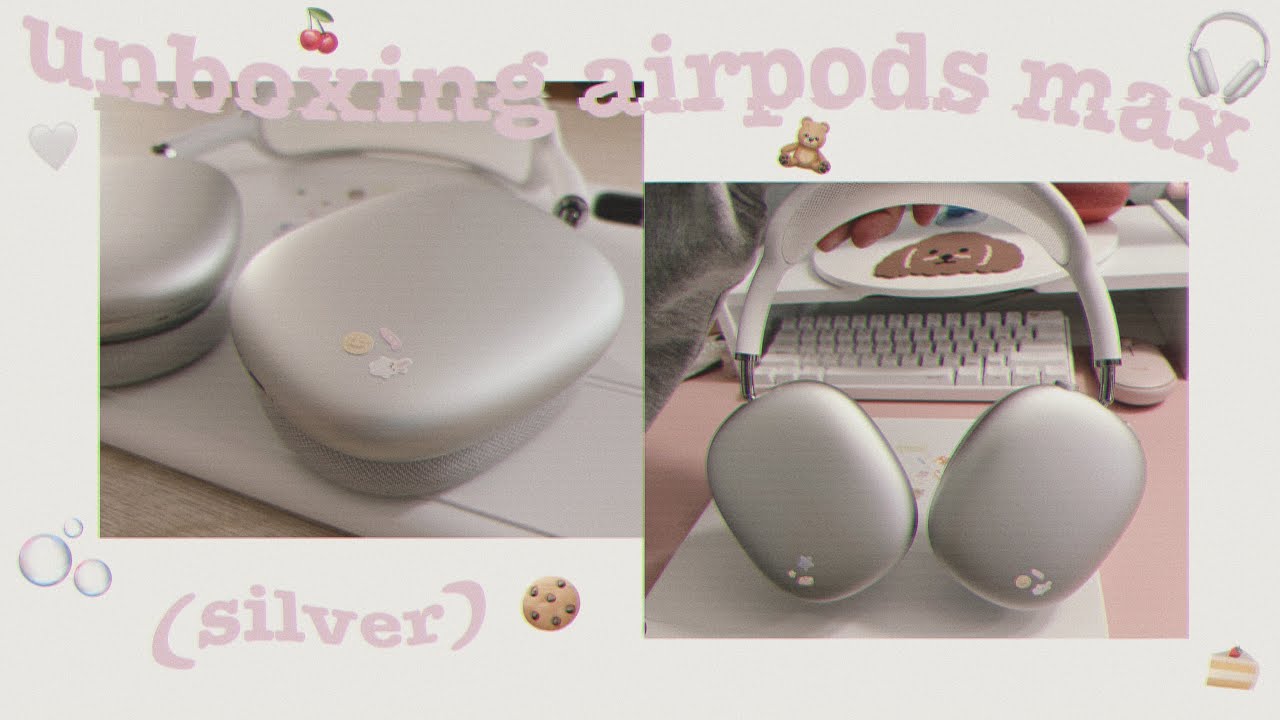 🤍 unboxing airpods max (silver) 🫧🎧 - YouTube