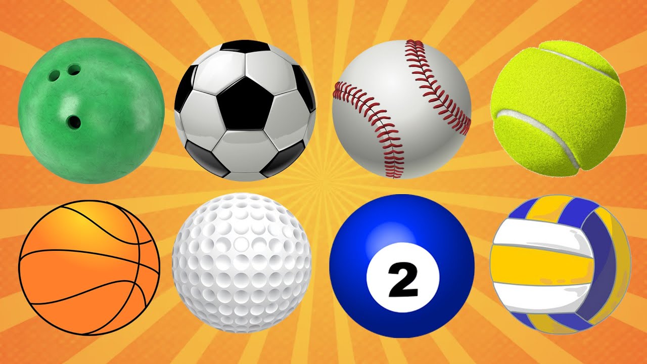 Sports Ball Names IN ENGLISH | EASY ENGLISH SPORT BALLS | FOR ALL - YouTube