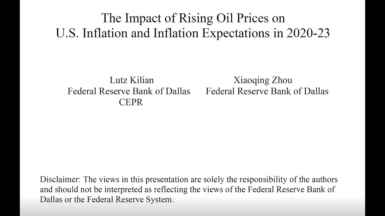 V-Dialogue No. 1：Oil Prices as Drivers of Inflation (21 June 2022 ...