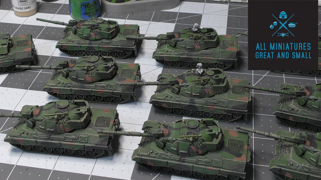 What's on the table? Team Yankee Leopard 1 Tanks! - YouTube