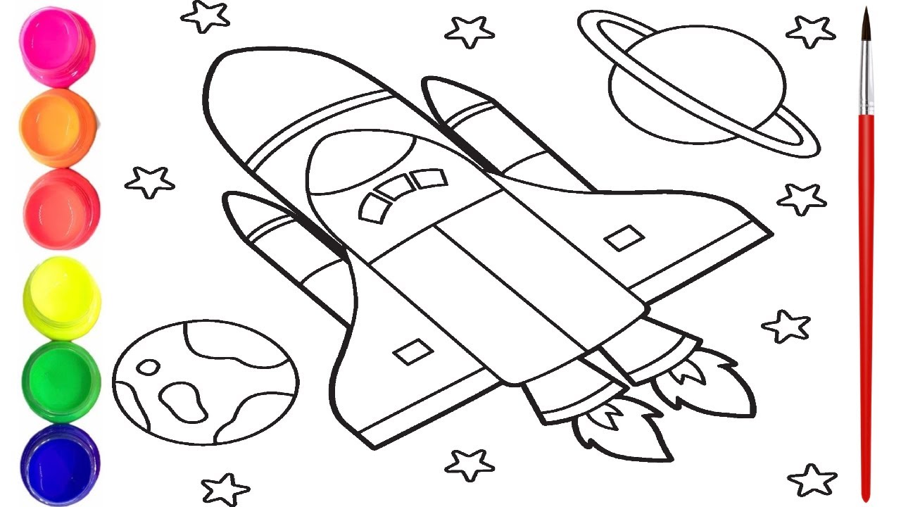 How to draw rocket | Сурет салу зымыран | Bolalar uchun raketa rasm ...