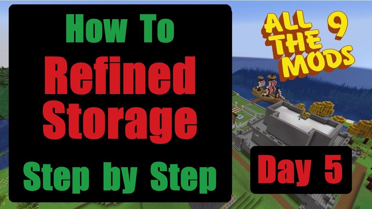 How To Refined Storage (Step by Step) Day 5 - All The Mods 9 2024 Minecraft 1.20 ATM9 - YouTube
