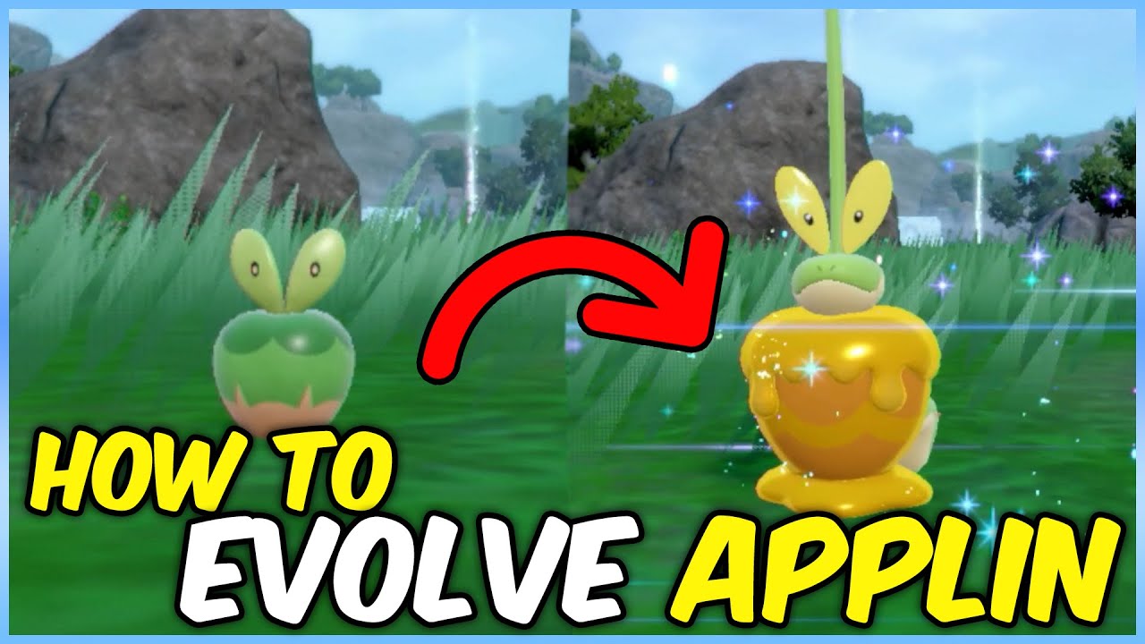 How To Evolve Applin Into Dipplin In Pokemon Scarlet & Violet - YouTube