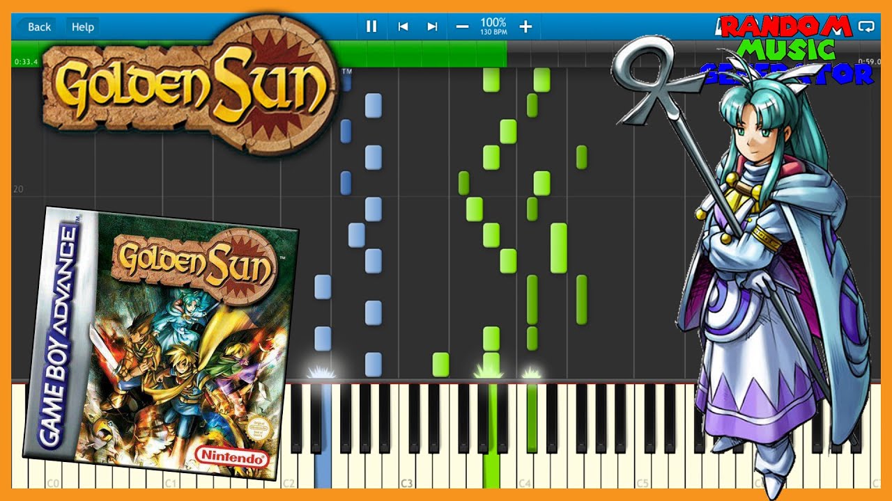 Battle Theme - Golden Sun - Piano Tutorial [Synthesia♫] 黄金の太陽 開かれし封印 ...