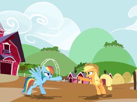 ADD004 MUGEN: Rainbow Dash (Me) Vs Applejack - YouTube