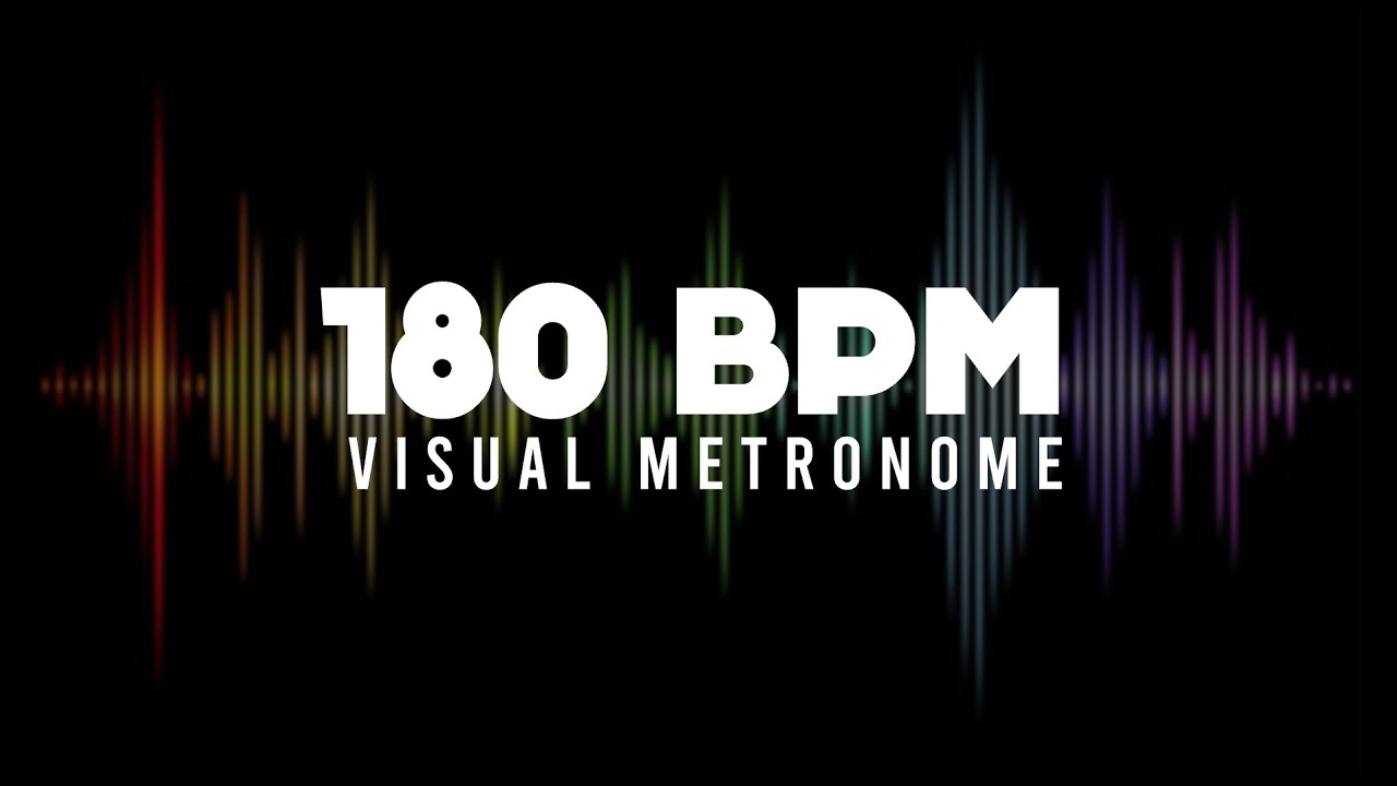 180 BPM Metronome (Visual Metronome / Click Track) - YouTube