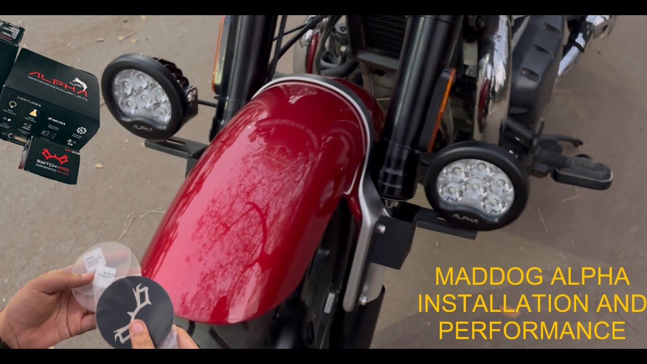 MADDOG ALPHA Lights Installation on Super Meteor 650 | Best Fog Lights ...