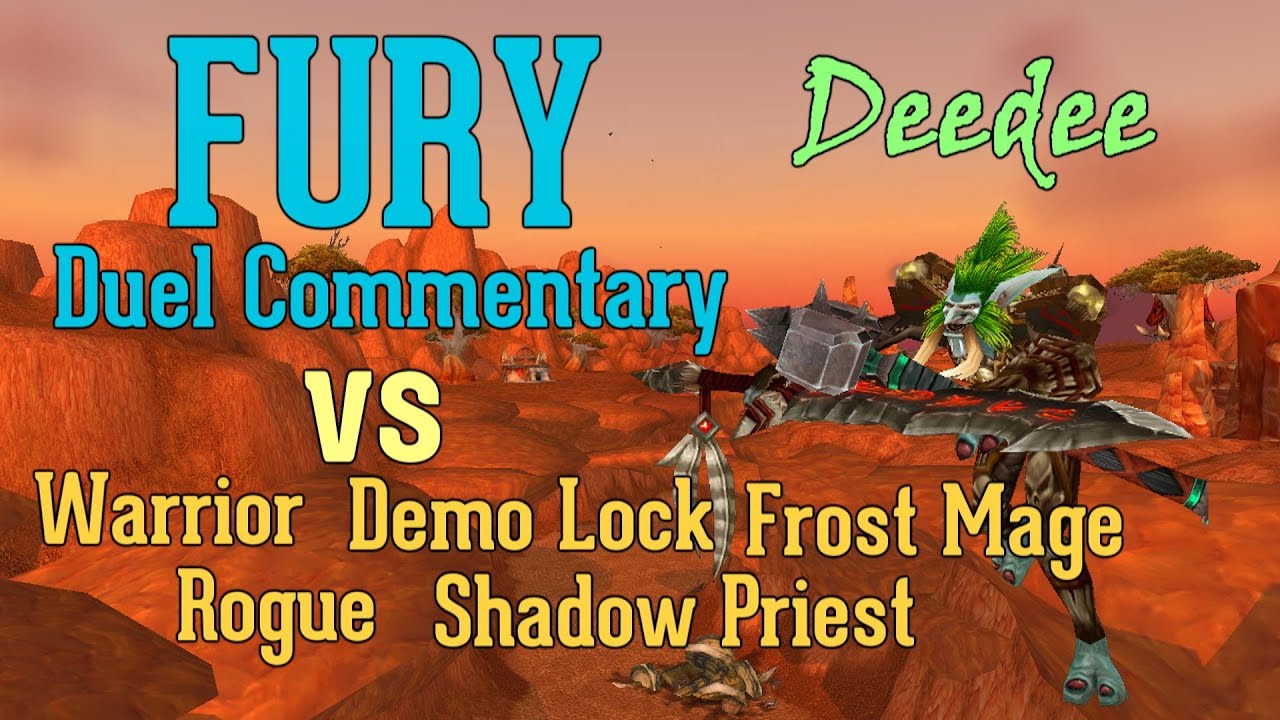 FURY Warrior 5.4 Duel Commentary PvP! vs Warr, Demo Lock, Frost Mage ...