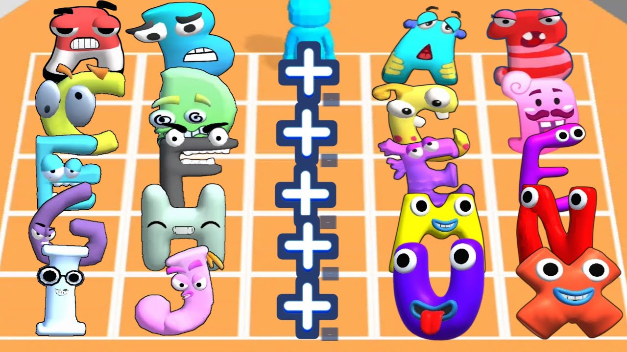 Merge Alphabet Super Hero vs Merge Alphabet Lore Max Level Gameplay ...