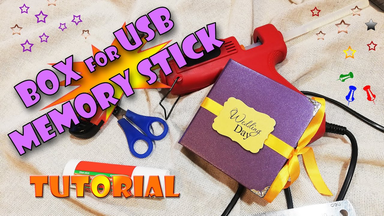 Tutorial | USB Gift Box | DIY | How to make the box for a USB memory ...