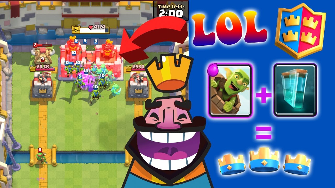 Clan Battle Goblin Barrel Trolling! (3 CROWNS) - YouTube