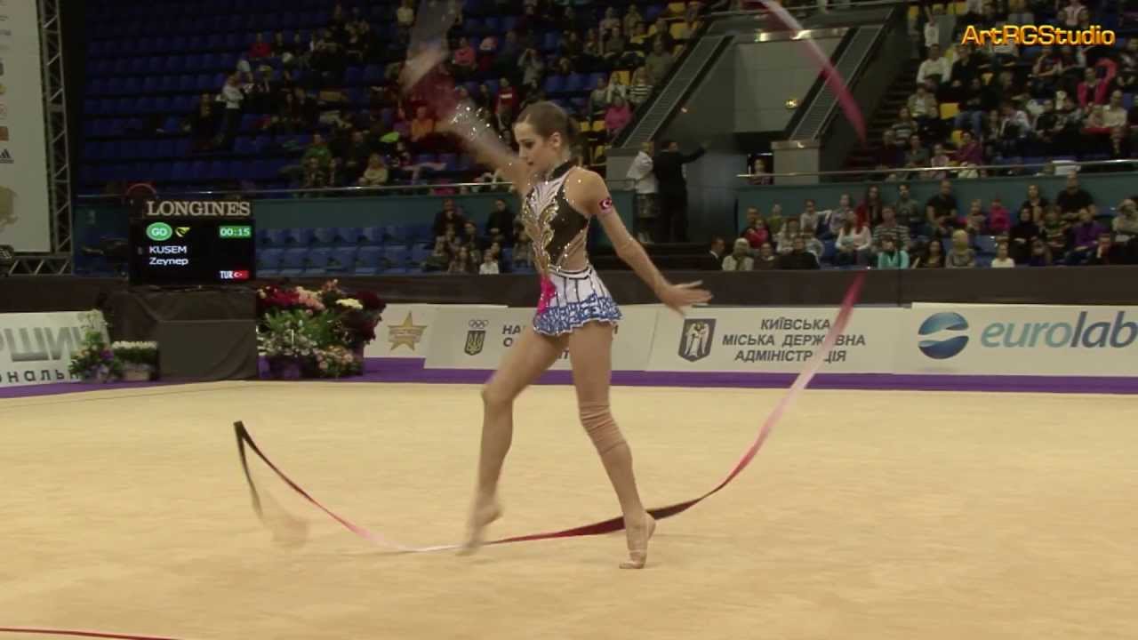 KUSEM Zeynep (TUR) Ribbon - 2012 World Cup Kiev "Deriugina Cup" 2012-03 ...