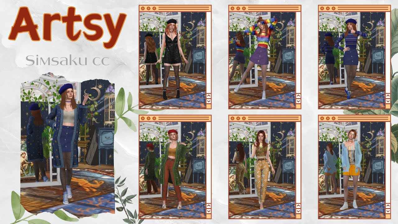 Sims 4 cc - Artsy cc - YouTube