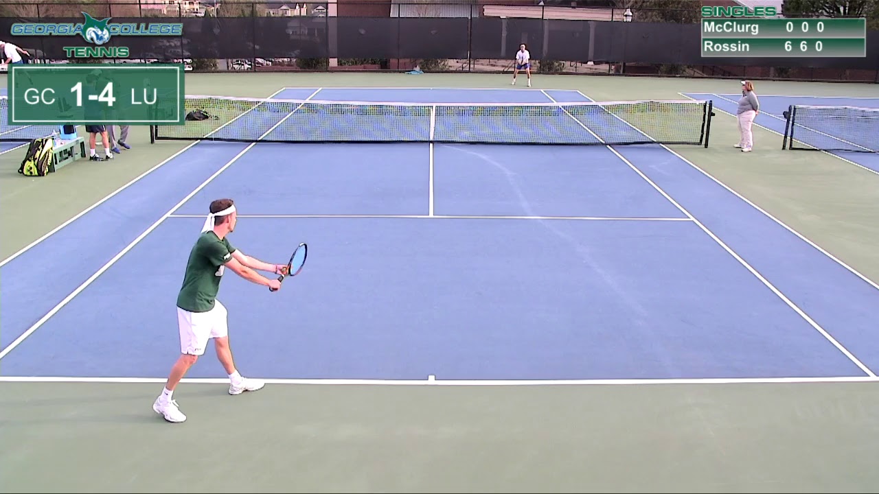 #13 GC Men's Tennis vs. #8 Lander University - YouTube
